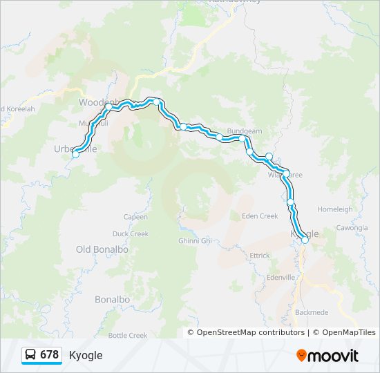 678 Route: Schedules, Stops & Maps - Kyogle (Updated)
