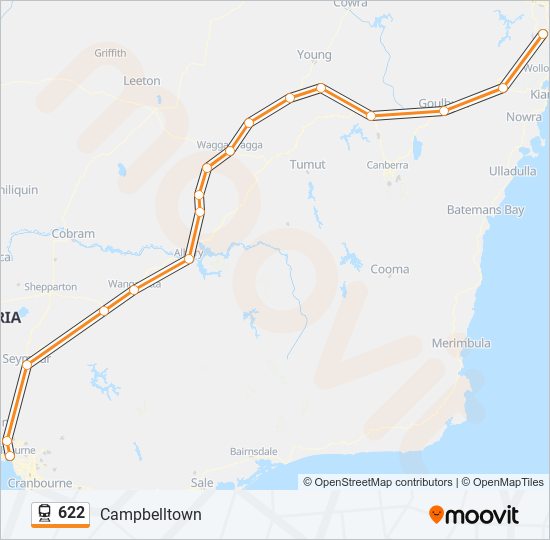 622 Route: Schedules, Stops & Maps - Campbelltown (Updated)