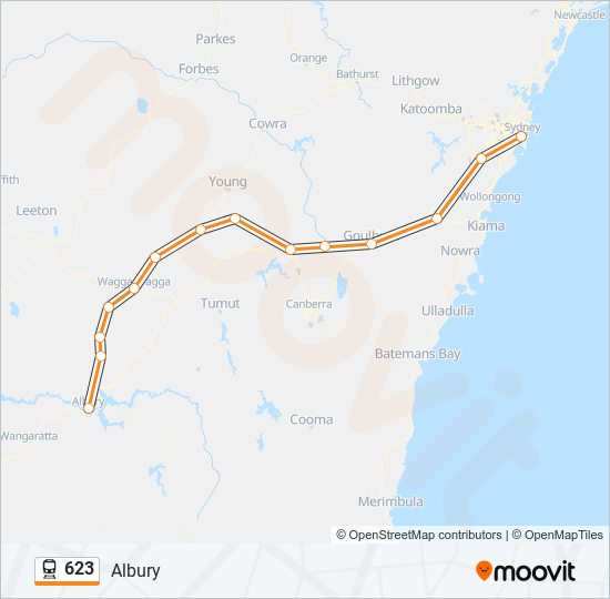 623 Route: Schedules, Stops & Maps - Albury (Updated)