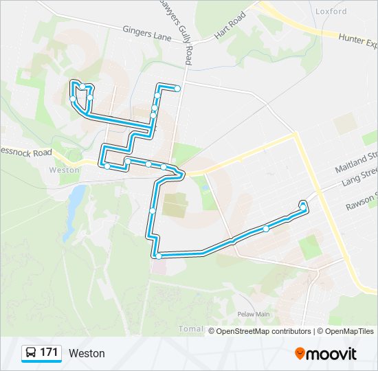 171 Route: Schedules, Stops & Maps - Weston (Updated)