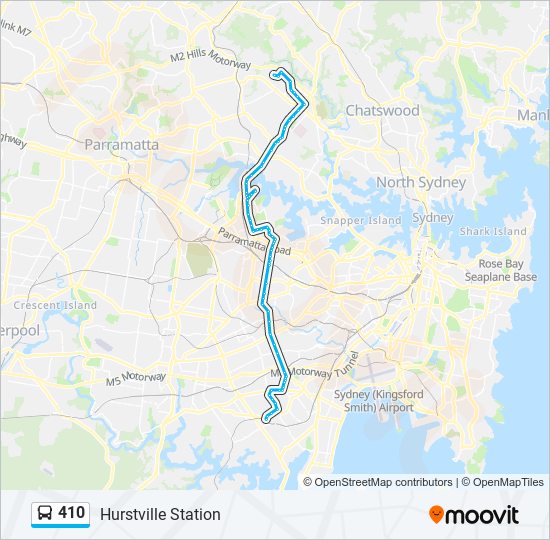 410 Route: Schedules, Stops & Maps - Hurstville Station (Updated)