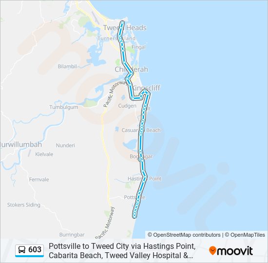 603 Route: Schedules, Stops & Maps - Tweed Heads (Updated)
