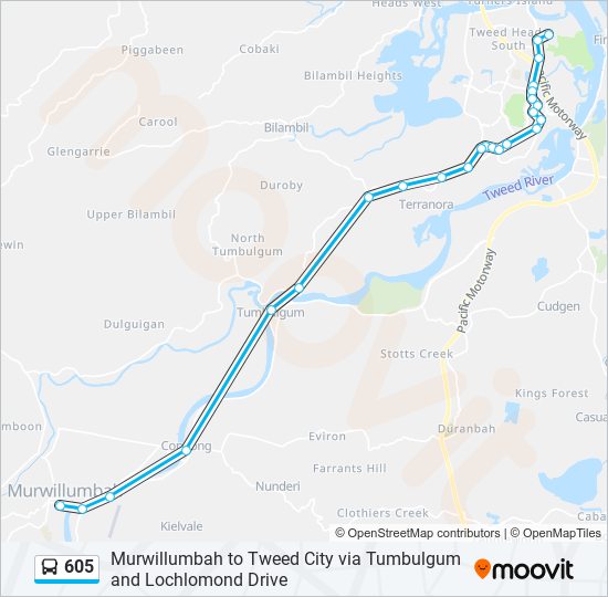 605 Route: Schedules, Stops & Maps - Tweed City (Updated)