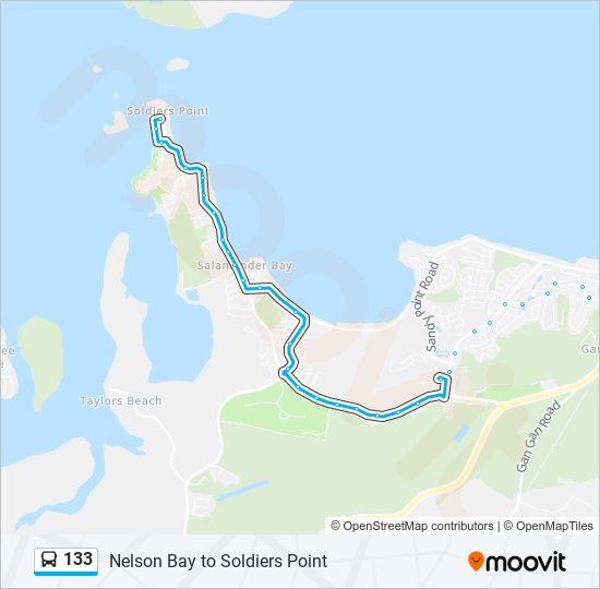 133 Route: Schedules, Stops & Maps - Soldiers Point (Updated)