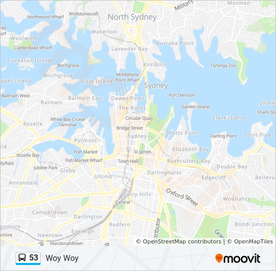 53 Route: Schedules, Stops & Maps - Woy Woy (Updated)