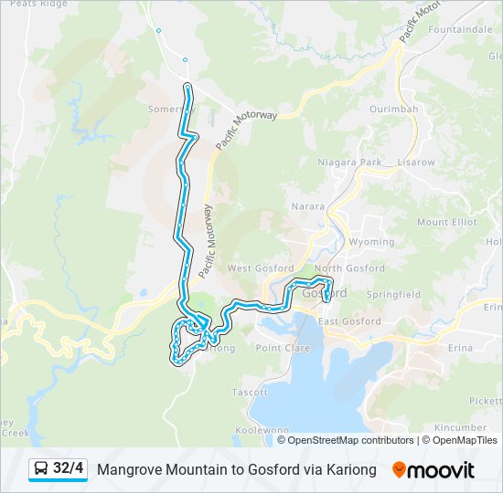 324 Route: Schedules, Stops & Maps - Gosford (Updated)