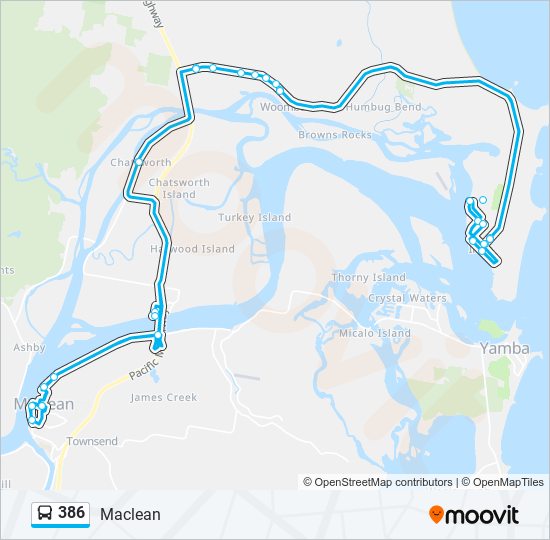 386 Route: Schedules, Stops & Maps - Maclean (Updated)