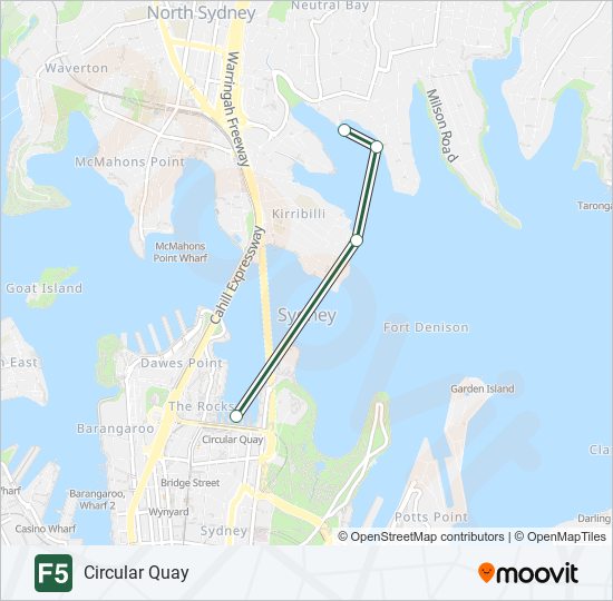 f5 Route: Schedules, Stops & Maps - Circular Quay (Updated)