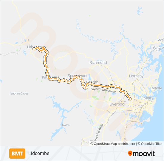 bmt Route: Schedules, Stops & Maps - Lidcombe (Updated)