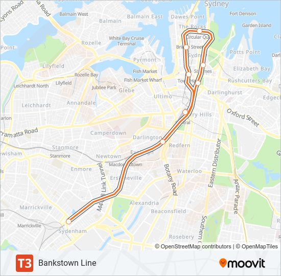 t3 Route: Schedules, Stops & Maps - Sydenham (Updated)