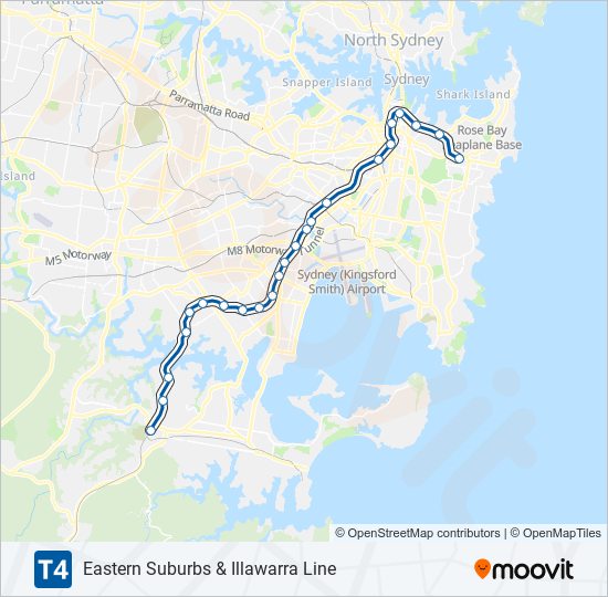 t4 Route: Schedules, Stops & Maps - Sutherland via Banksia (Updated)