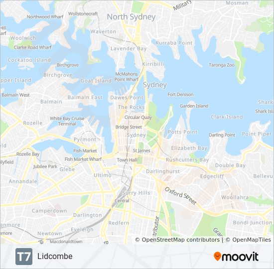 t7 Route: Schedules, Stops & Maps - Lidcombe (Updated)