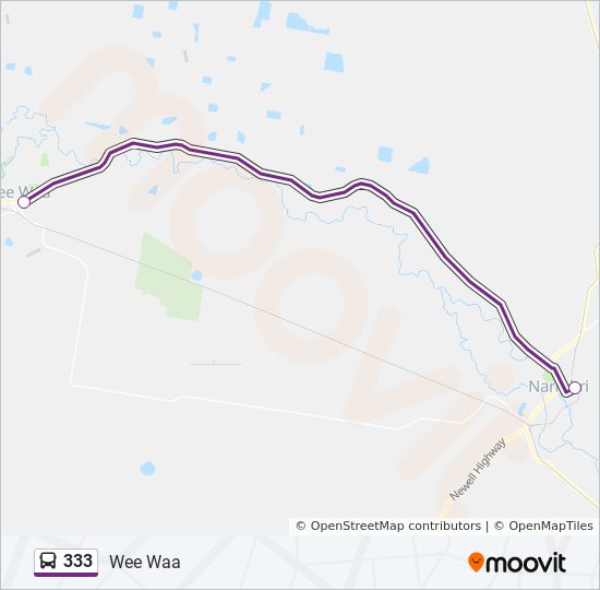333 Route: Schedules, Stops & Maps - Wee Waa (Updated)