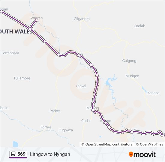 569 Route: Schedules, Stops & Maps - Nyngan (Updated)