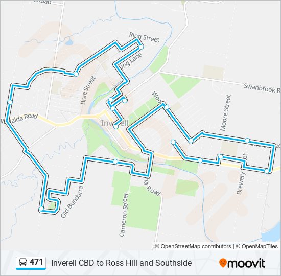 471 Route: Schedules, Stops & Maps - Inverell (Updated)