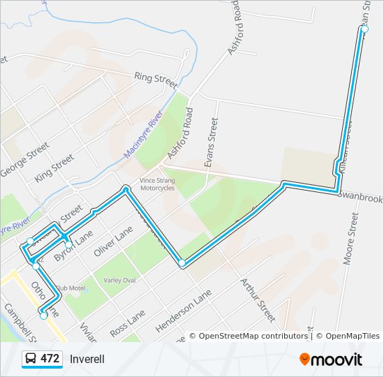 472 Route: Schedules, Stops & Maps - Inverell (Updated)