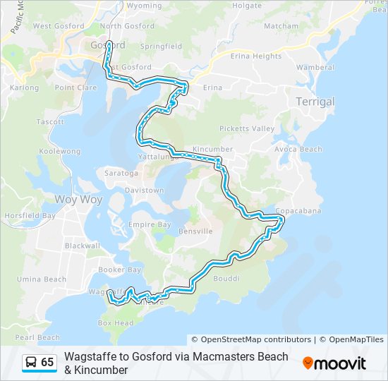 65 Route: Schedules, Stops & Maps - Wagstaffe (Updated)