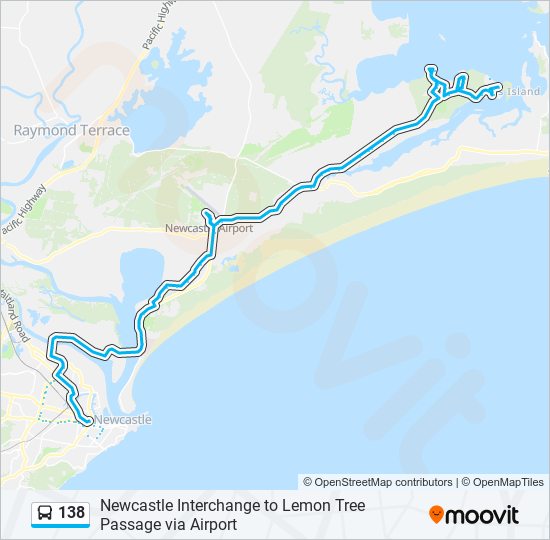 138 Route: Schedules, Stops & Maps - Newcastle Interchange, Stand B ...