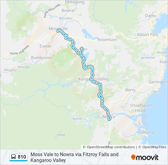 810 Route: Schedules, Stops & Maps - Moss Vale (Updated)