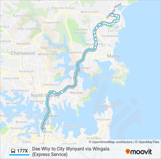 177x Route: Schedules, Stops & Maps - Dee Why (Updated)