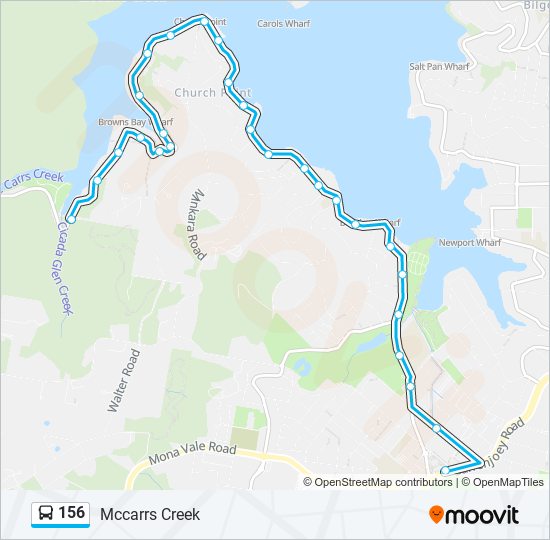 156 Route: Schedules, Stops & Maps - Mccarrs Creek (Updated)