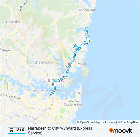 181x Route: Schedules, Stops & Maps - Narrabeen (Updated)