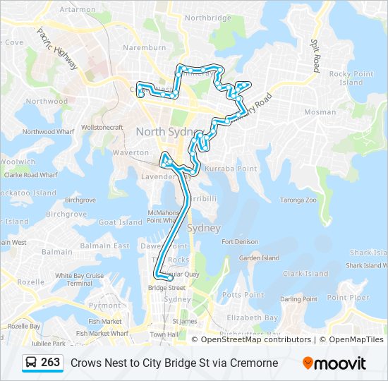 263 Route: Schedules, Stops & Maps - Crows Nest (Updated)