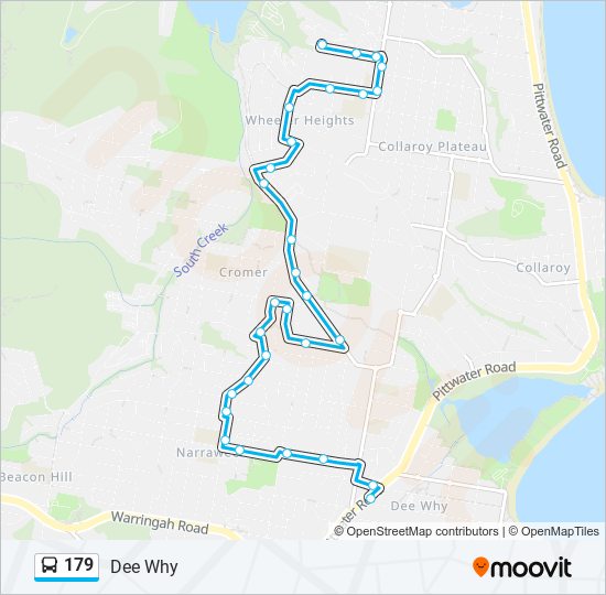 179 Route: Schedules, Stops & Maps - Dee Why (Updated)
