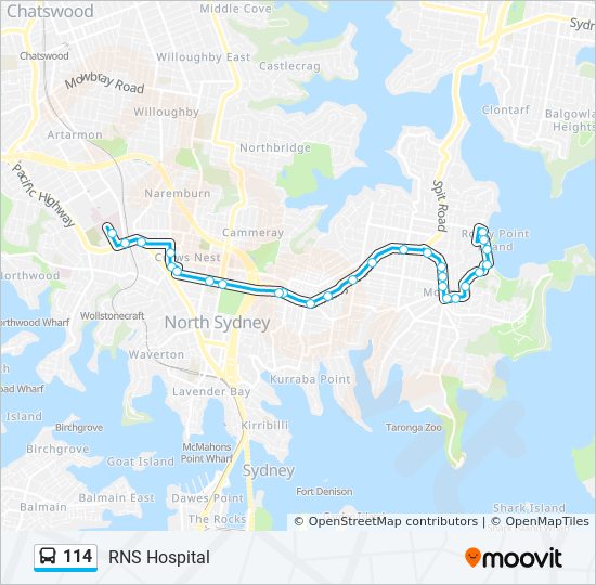 114 Route: Schedules, Stops & Maps - RNS Hospital (Updated)