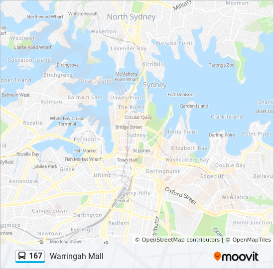 167 Route: Schedules, Stops & Maps - Warringah Mall (Updated)