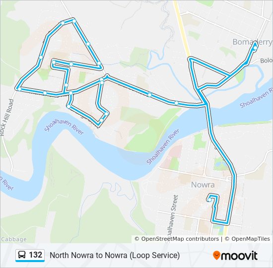 132 Route: Schedules, Stops & Maps - Nowra