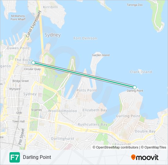 f7 Route: Schedules, Stops & Maps - Darling Point (Updated)