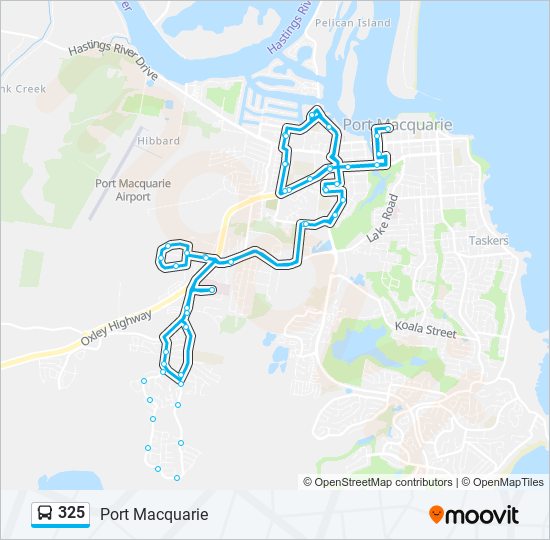 325 Route: Schedules, Stops & Maps - Port Macquarie (Updated)