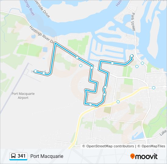 341 Route: Schedules, Stops & Maps - Port Macquarie (Updated)