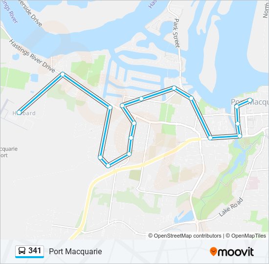 341 Route: Schedules, Stops & Maps - Port Macquarie (Updated)