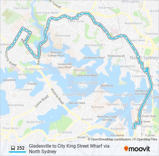 252 Route: Schedules, Stops & Maps - City King St Wharf (Updated)