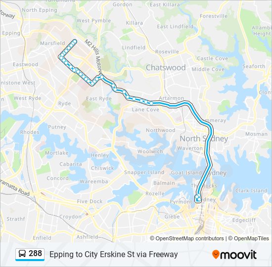 288 Route: Schedules, Stops & Maps - Macquarie Centre (Updated)