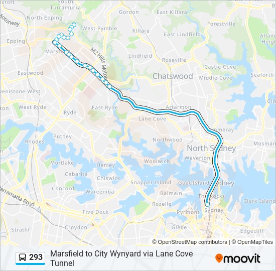 293 Route: Schedules, Stops & Maps - City Wynyard (Updated)