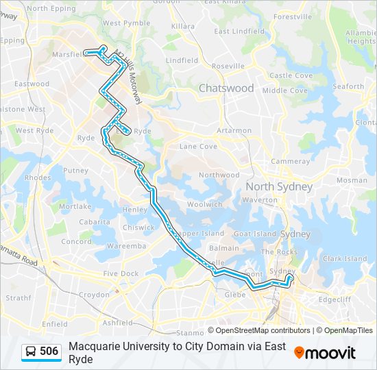 506 Route: Schedules, Stops & Maps - Macquarie University (Updated)