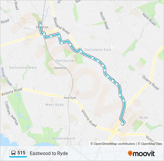 515 Route: Schedules, Stops & Maps - Eastwood Station (Updated)