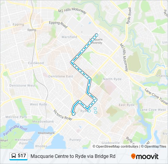517 Route: Schedules, Stops & Maps - Macquarie Centre (Updated)