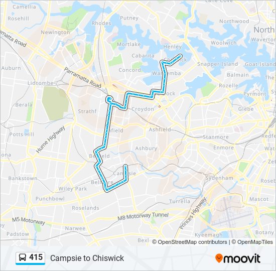 415 Route: Schedules, Stops & Maps - Chiswick (Updated)