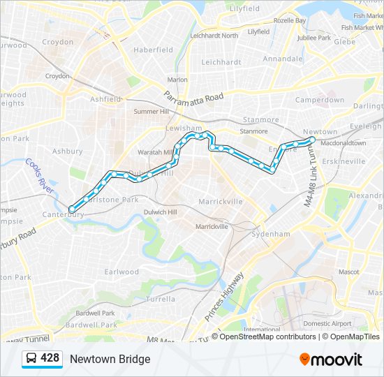 428 Route: Schedules, Stops & Maps - Newtown Bridge (Updated)