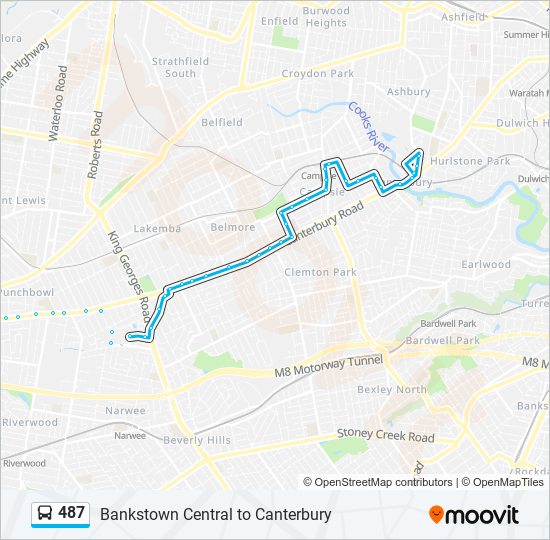 487 Route: Schedules, Stops & Maps - Canterbury Station (Updated)