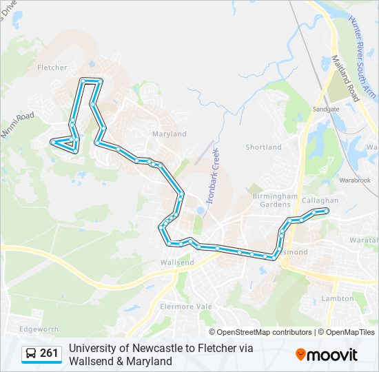261 Route: Schedules, Stops & Maps - Fletcher (Updated)