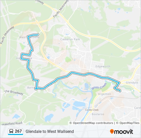 267 Route: Schedules, Stops & Maps - West Wallsend (Updated)