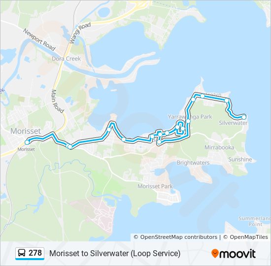 278 Route: Schedules, Stops & Maps - Morisset Station (Updated)