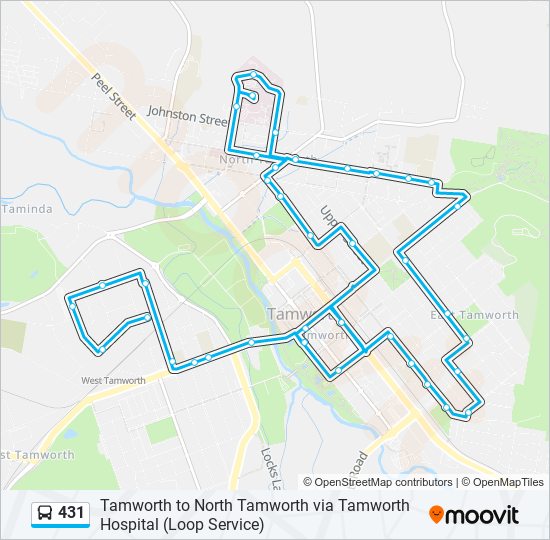 431 Route: Schedules, Stops & Maps - North and East (Updated)