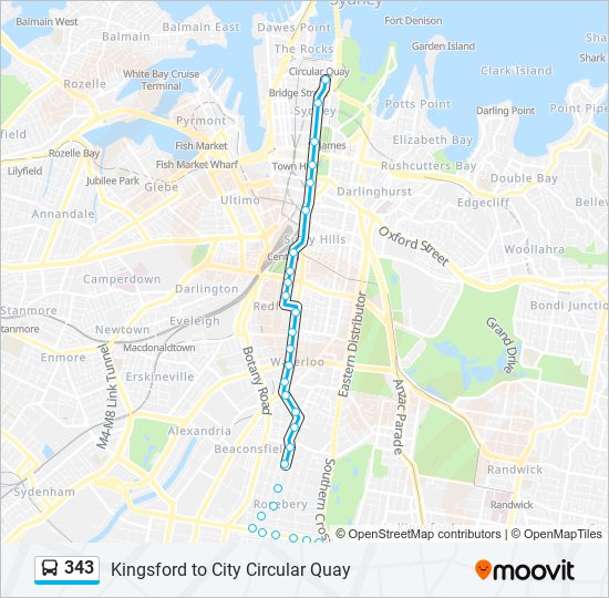 343 Route Schedules Stops Maps City Circular Quay Updated 343 Route Schedules Stops Maps City Circular Quay Updated