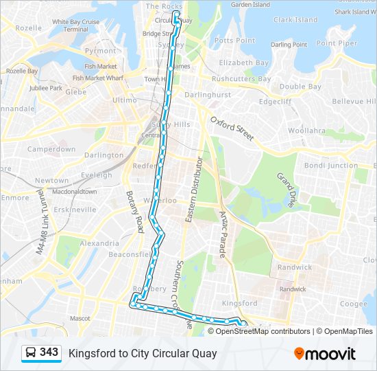 343 Route: Schedules, Stops & Maps - Kingsford (Updated)
